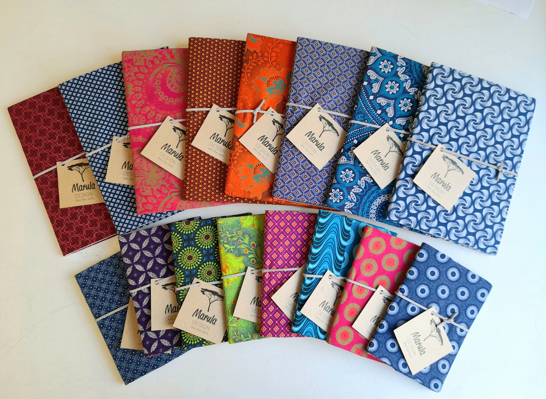 Shweshwe Covered A6 Notebooks | Handmade in South Africa | Removable ...
